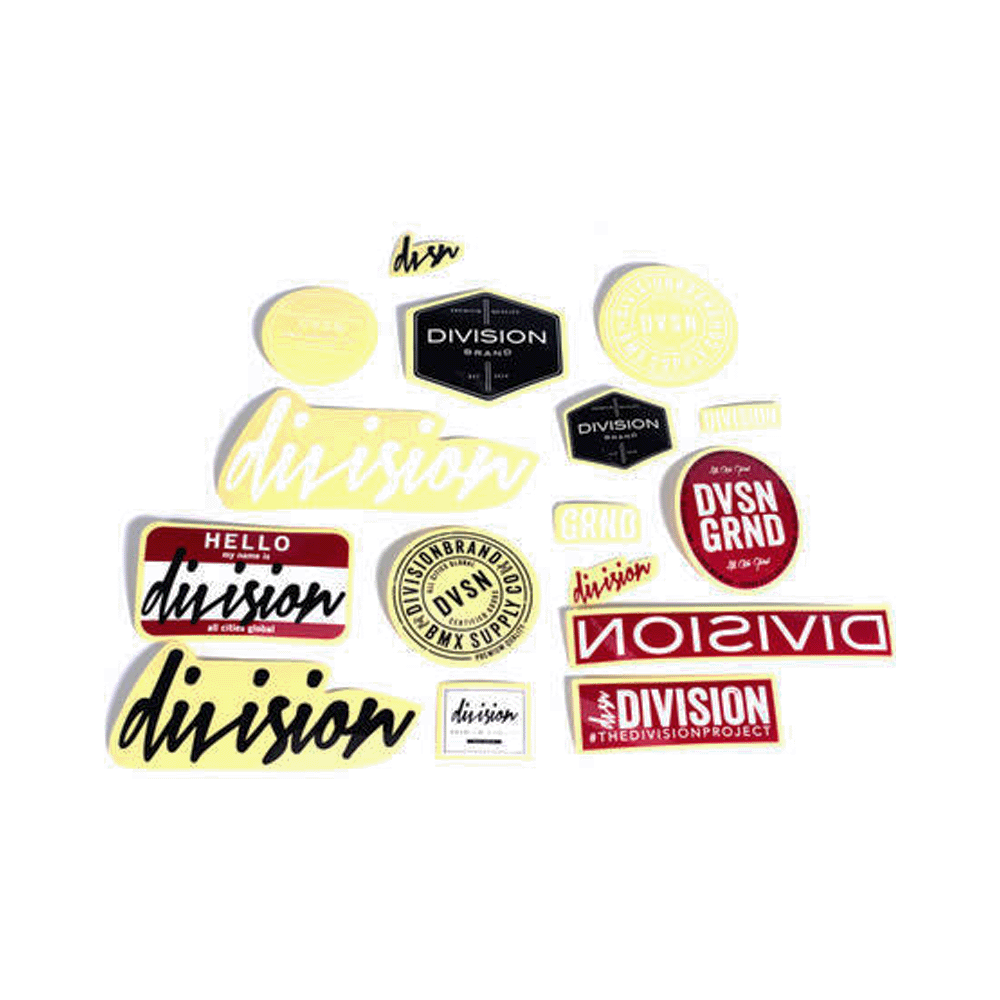 Division Assorted Sticker Pack – HARO BIKES UK